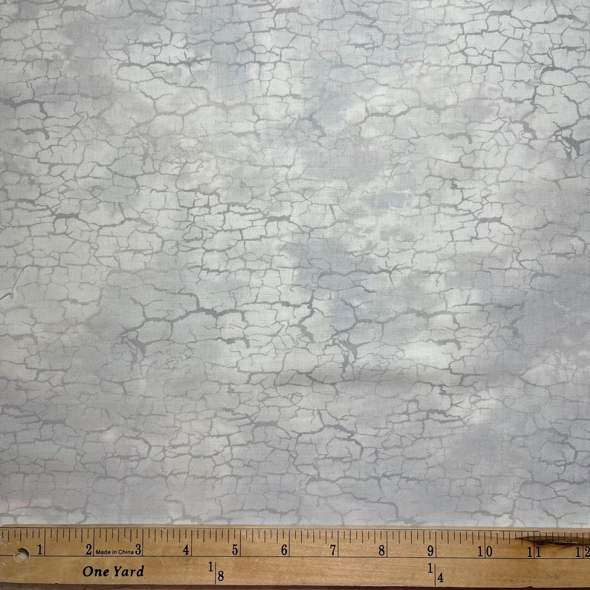Sunshine - grey crackled paint 100 % cotton by In the Beginning Fabric ...